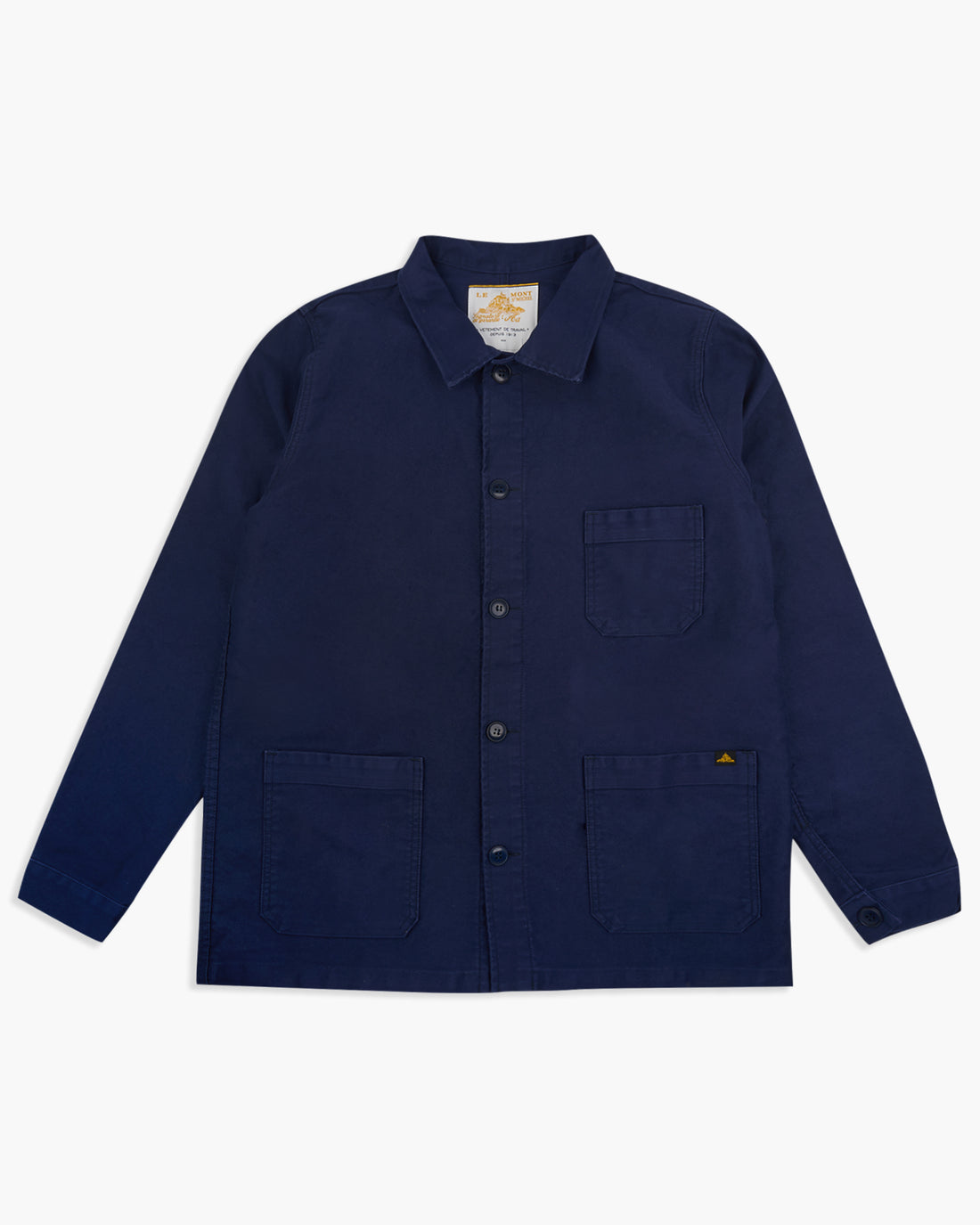 Le Mont St Michel Moleskin Authentic Work Jacket - Blue – JEANSTORE