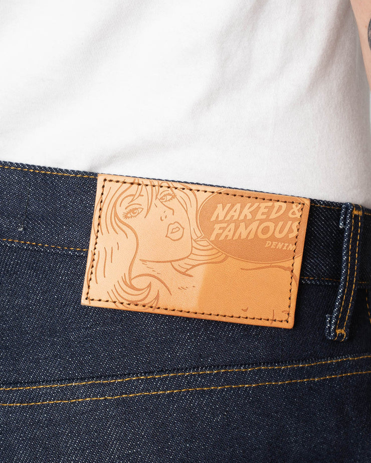 Naked & Famous Denim Strong Guy Relaxed Straight Mens Jeans - Elephant ...