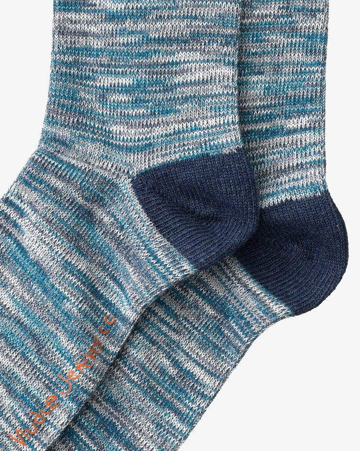 Nudie Jeans Rasmusson Multi Yarn Socks - Blue – JEANSTORE