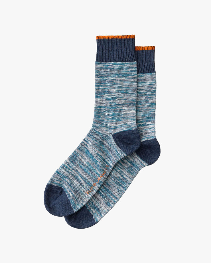 Nudie Jeans Rasmusson Multi Yarn Socks - Blue – JEANSTORE