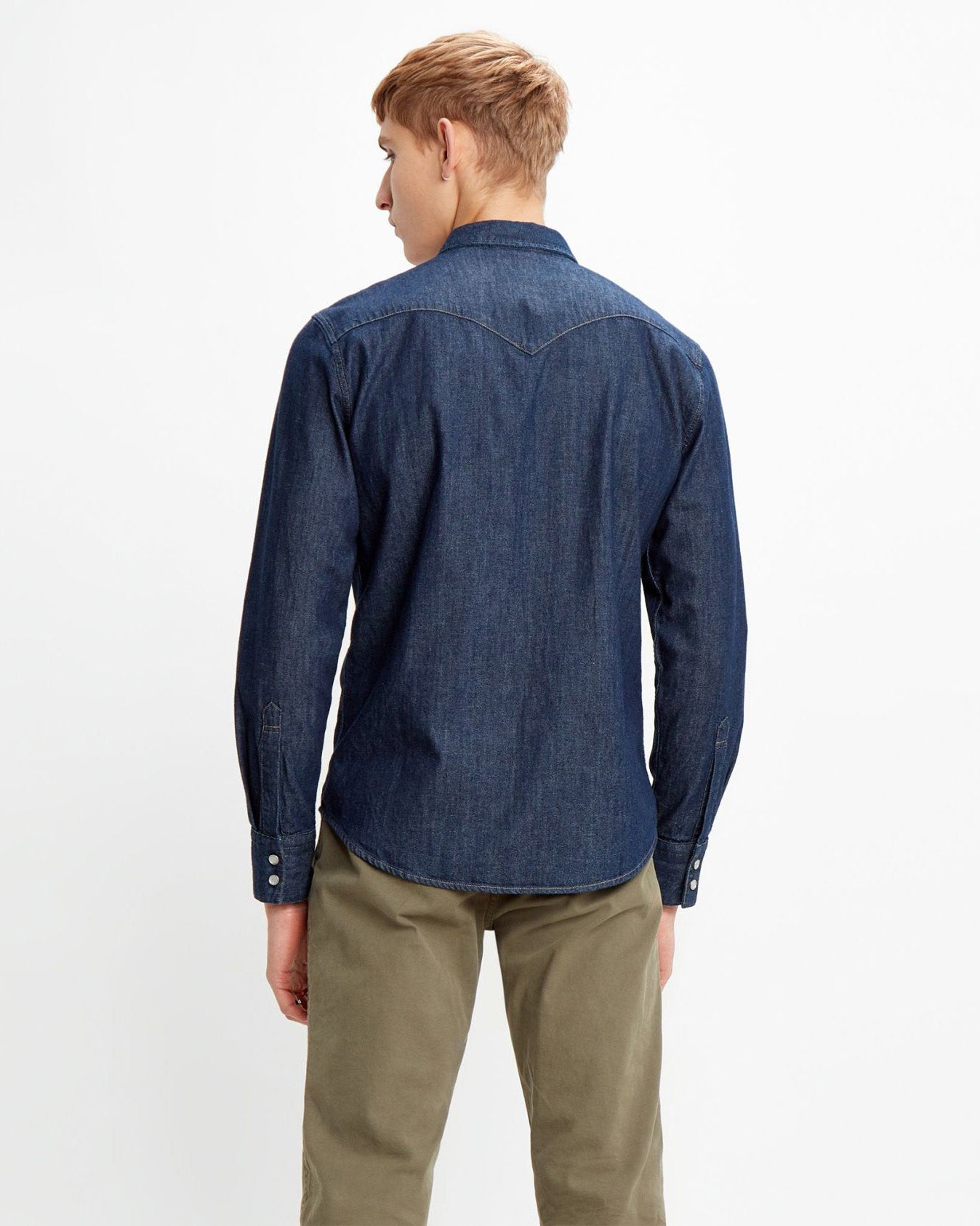 Levi's® Barstow Western Standard Shirt - Red Cast Rinse Marbled T2 ...
