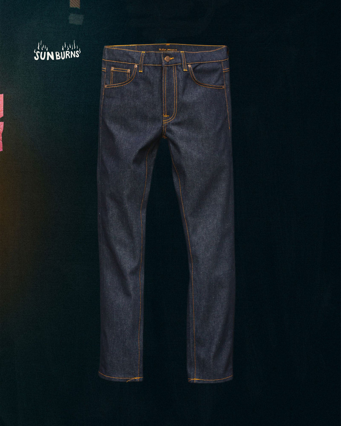 Nudie Lean Dean Slim Tapered Mens Jeans - Dry Sunburns – JEANSTORE