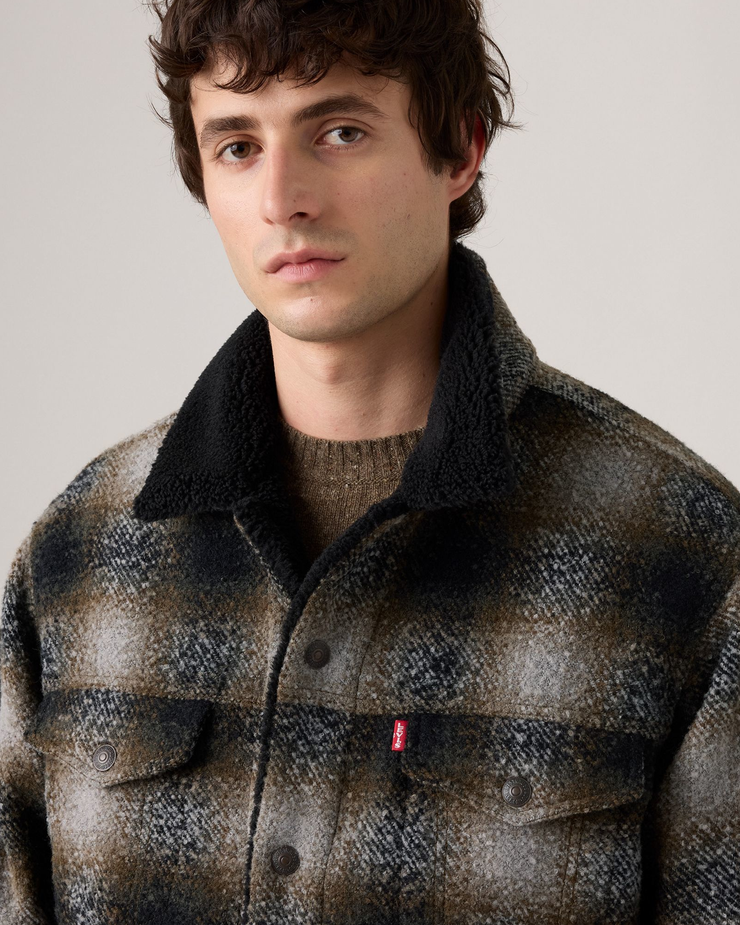 Levi's® Relaxed Fit Sherpa Trucker Jacket - James Plaid / Paloma – JEANSTORE