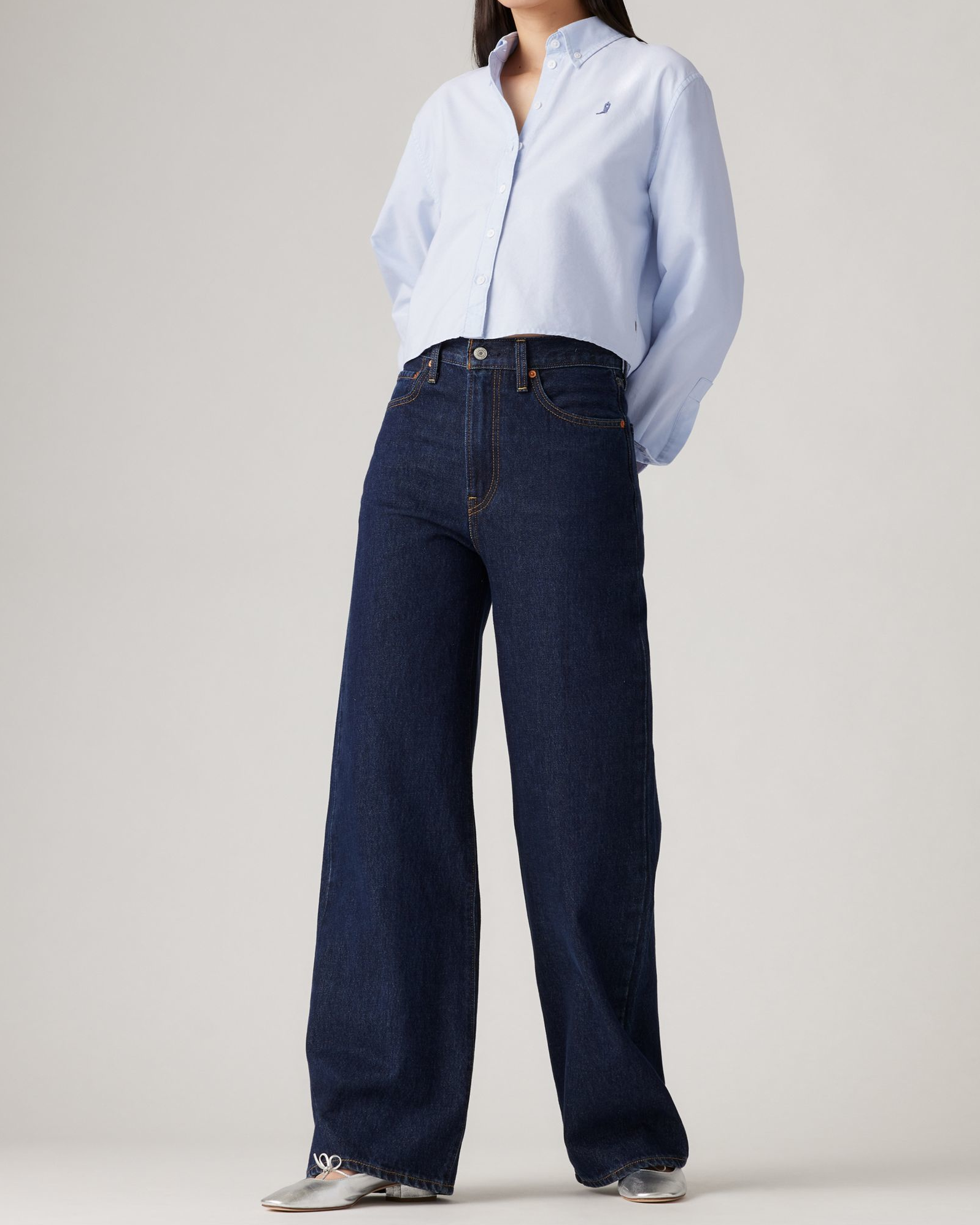 Levi's® Womens Ribcage Wide Leg Jeans - Shaded View – JEANSTORE
