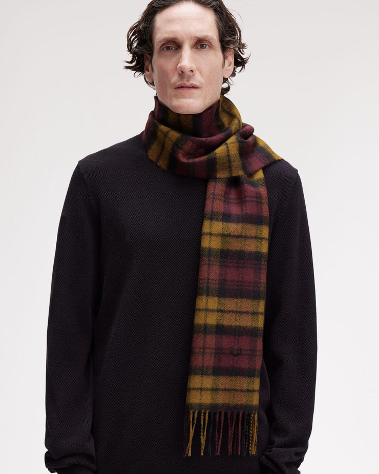 Fred Perry Lambswool Tartan Scarf - Shaded Stone – JEANSTORE