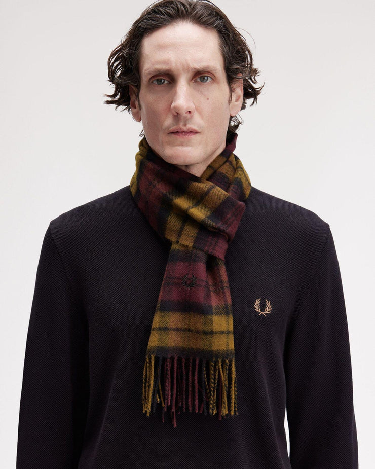 Fred Perry Lambswool Tartan Scarf - Shaded Stone – JEANSTORE