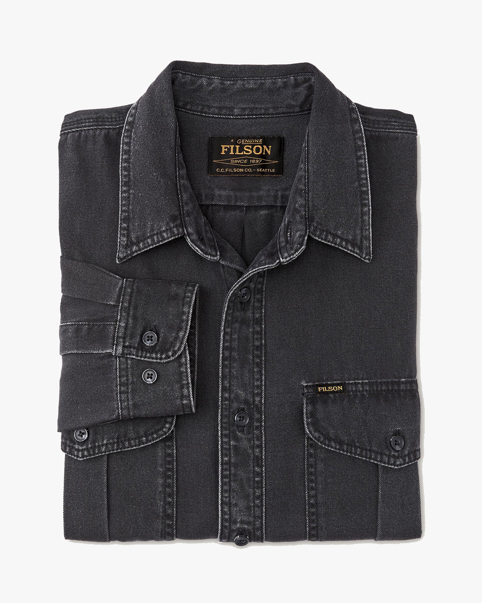 Filson Denim Guide Shirt - Black – JEANSTORE