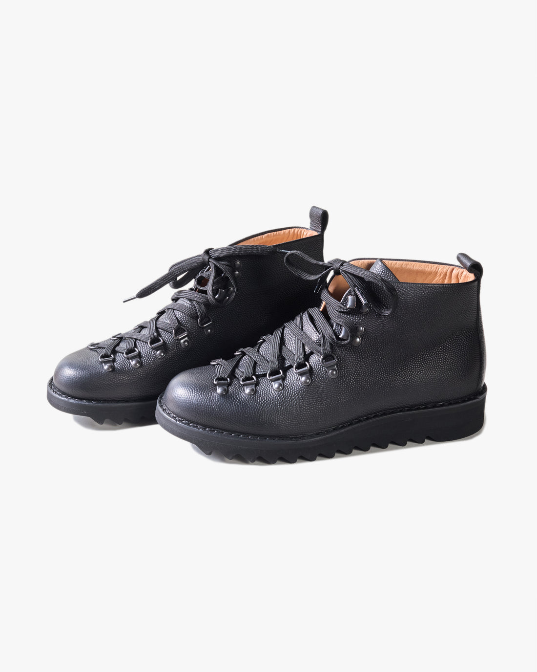 Fracap M120 Magnifico Leather Boots - Arancia Black / Black Ripple Sol ...