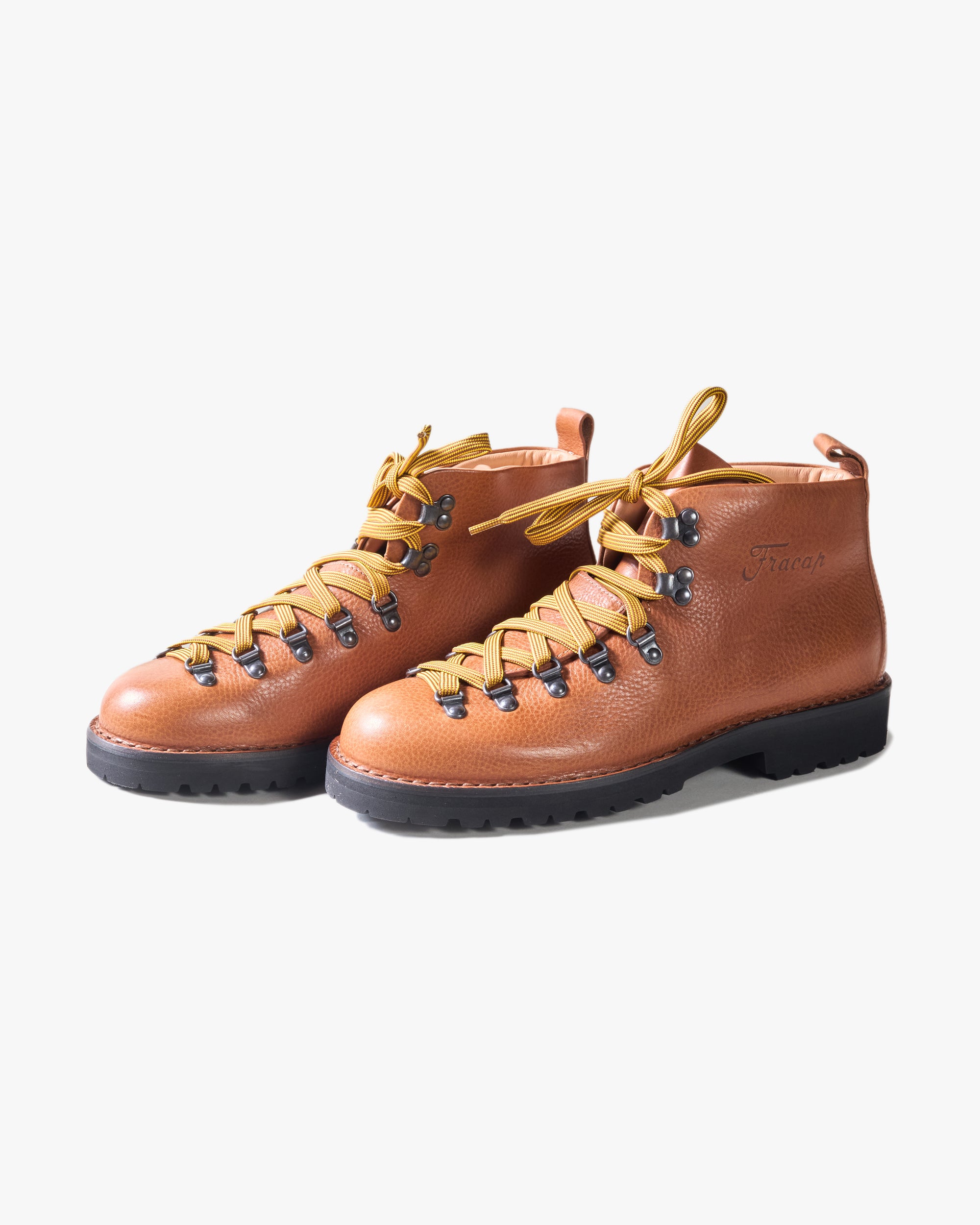 Fracap M120 Magnifico Leather Boots - Brandy / Black Roccia Sole ...
