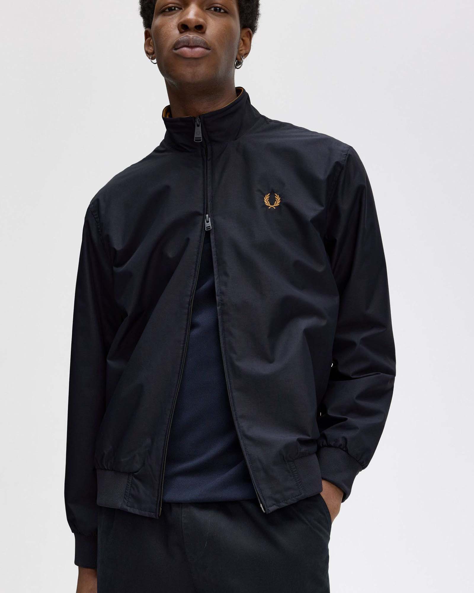 Fred Perry Brentham Jacket - Navy – JEANSTORE