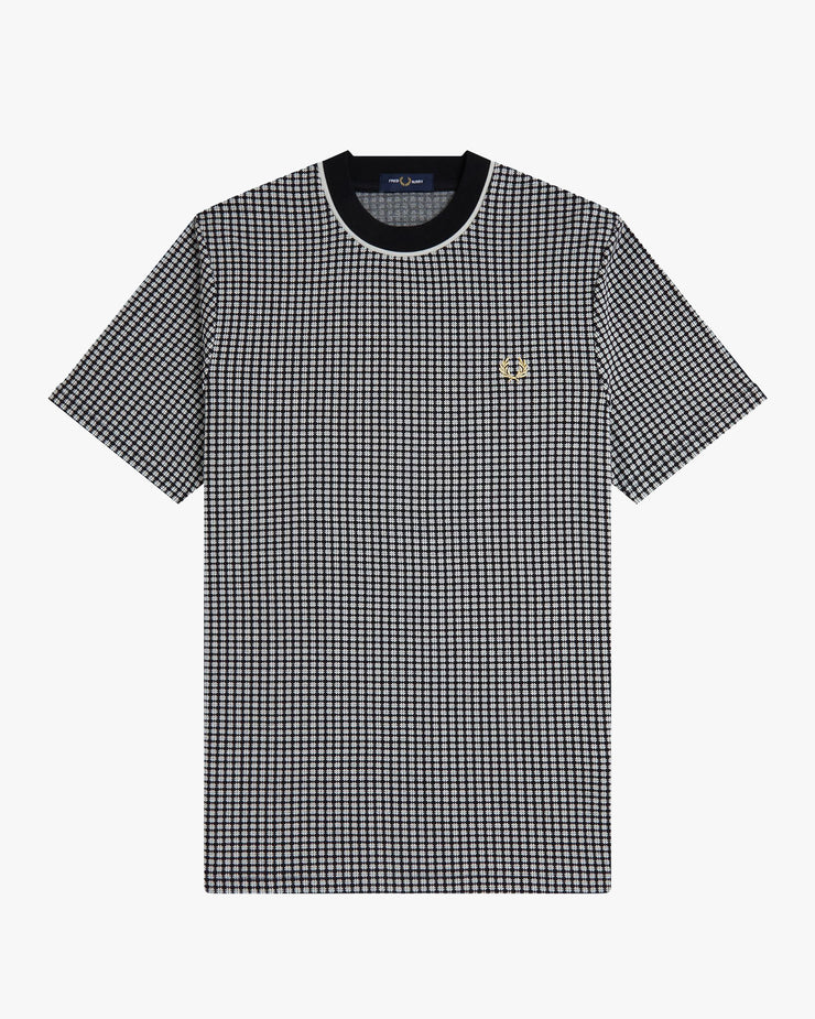 Fred Perry Chequerboard T-Shirt - Black – JEANSTORE