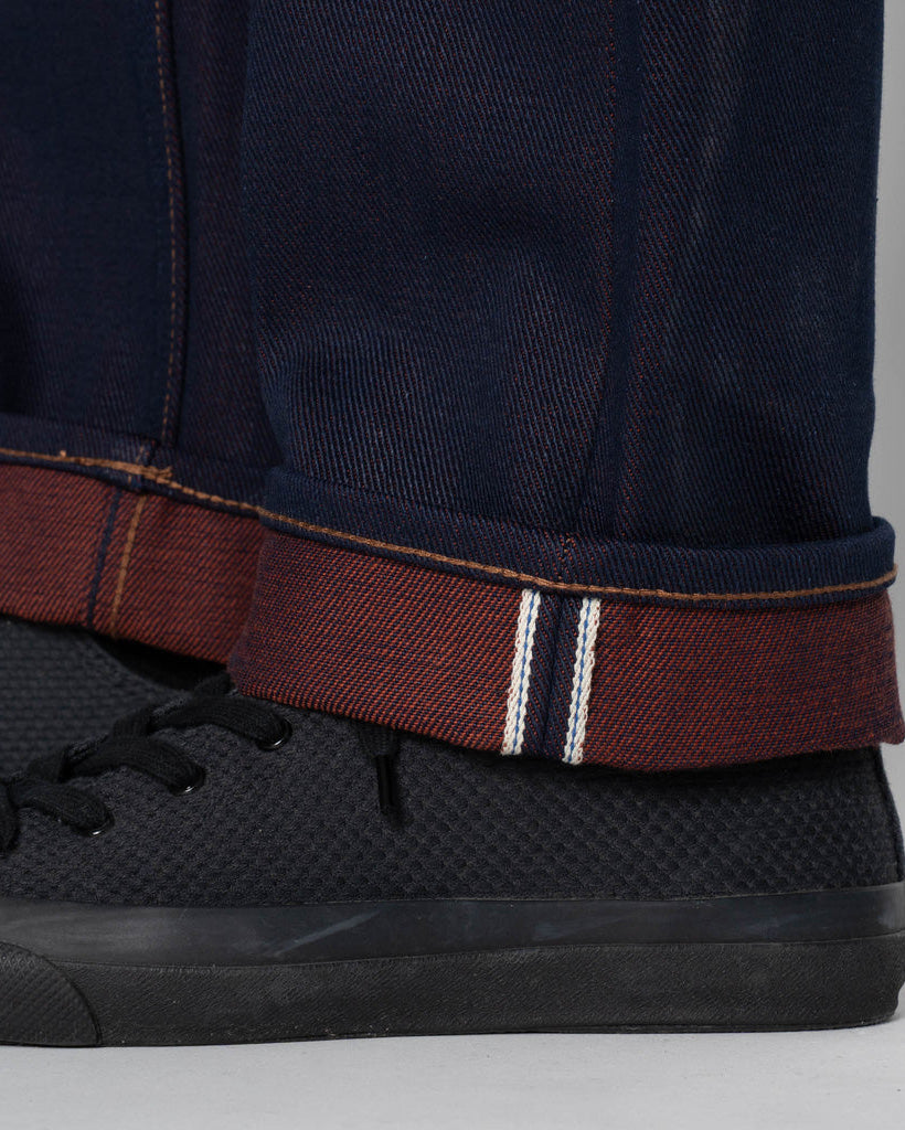 Unbranded UB891 Relaxed Straight Mens Jeans - 21oz Heavy Red Weft Selv ...
