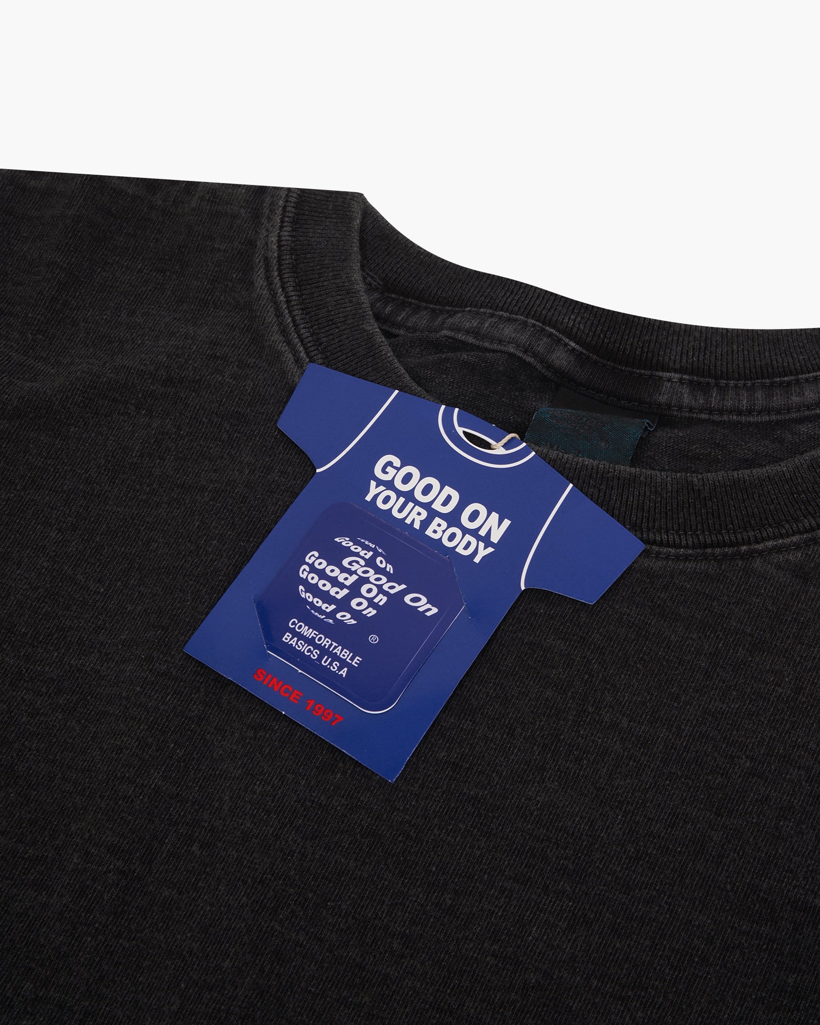 Good On S/S Crew Tee - Pigment Dyed Black – JEANSTORE