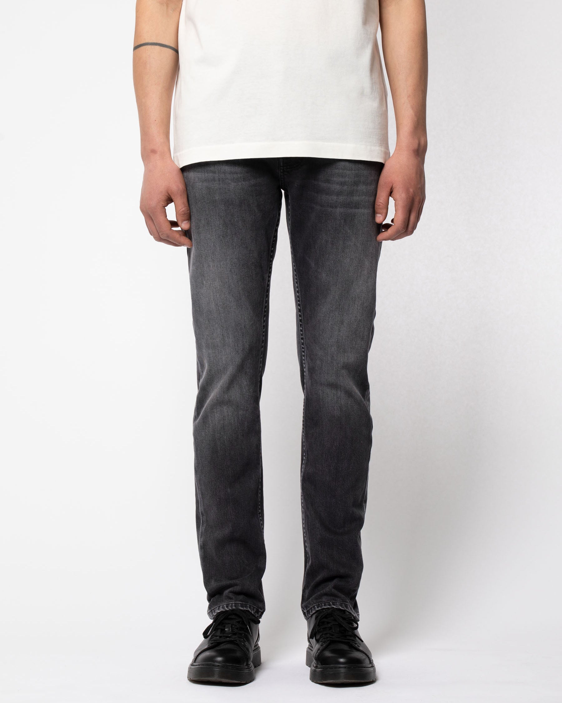 Nudie Lean Dean Slim Tapered Mens Jeans - Black Eyes – JEANSTORE