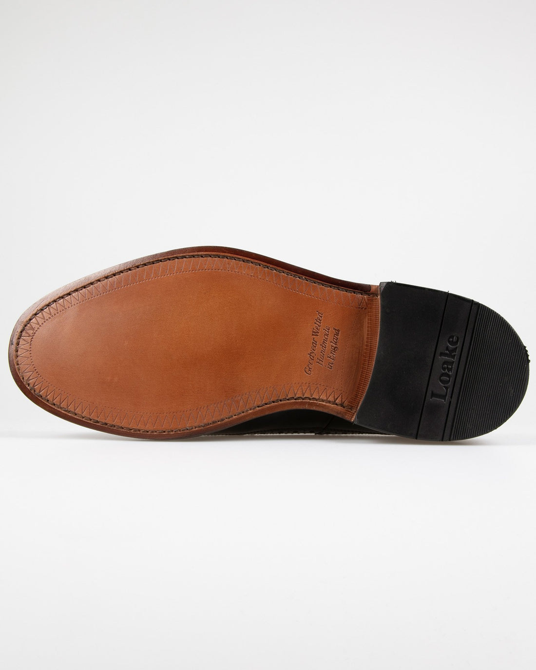 Loake Royal Polished Long Wing Brogue - Black | JEANSTORE