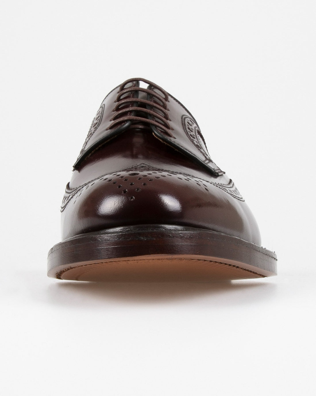 Loake Royal Polished Long Wing Brogue - Oxblood | JEANSTORE