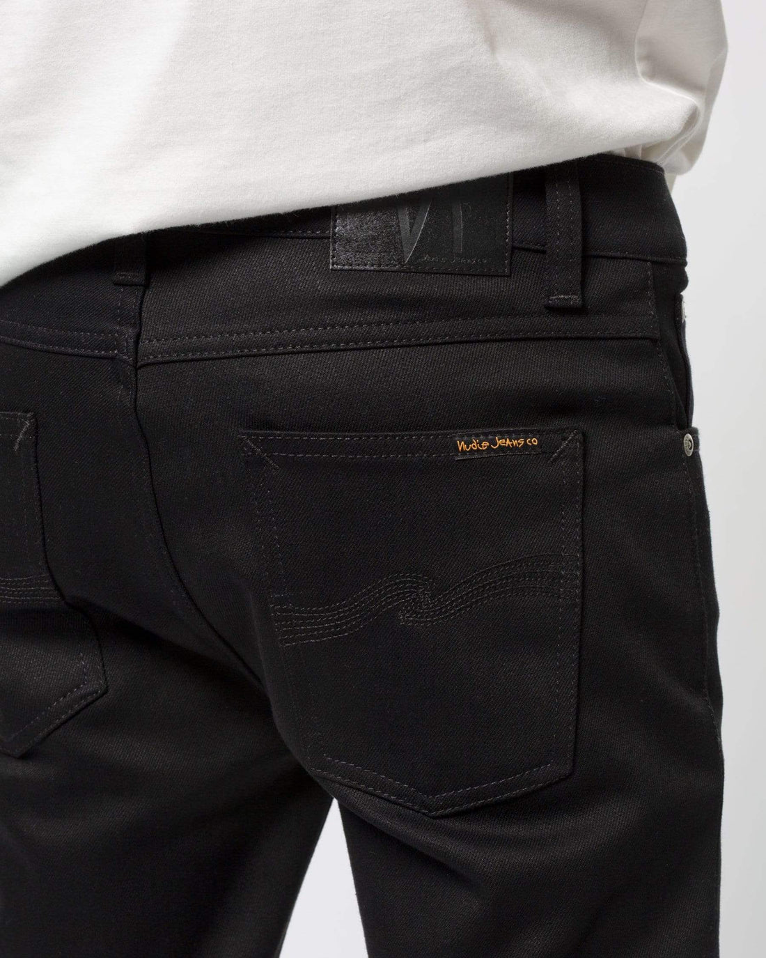 Nudie Lean Dean Slim Tapered Jeans - Dry Ever Black | JEANSTORE